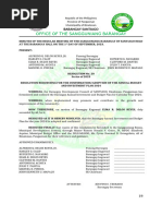 BDC SB Resolution Approving and Adopting The 3 Year BDP | PDF