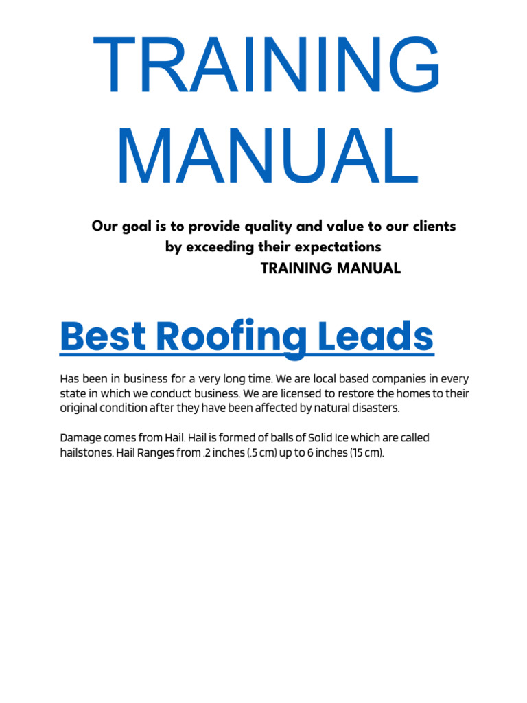 BRL Appoitment Setter Training | PDF | Hail