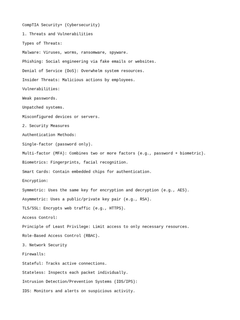 CompTIA Security | PDF