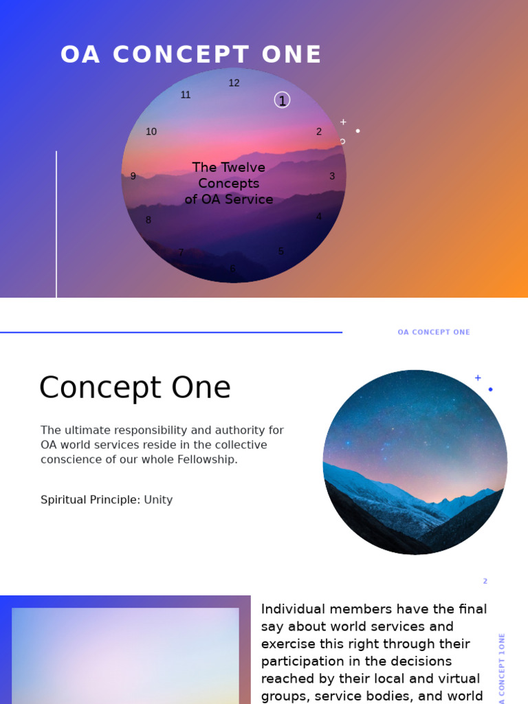 Twelve Concepts of Oa Service Workshop | PDF