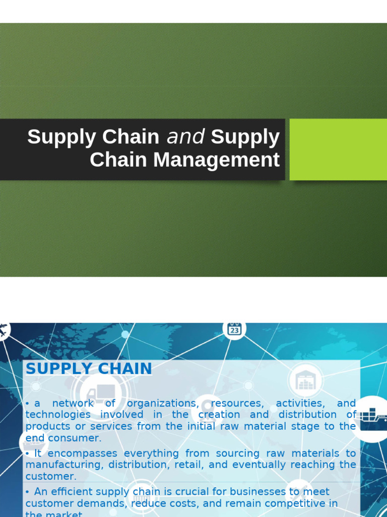 Understanding Supply Chain Management | PDF | Supply Chain | Supply ...