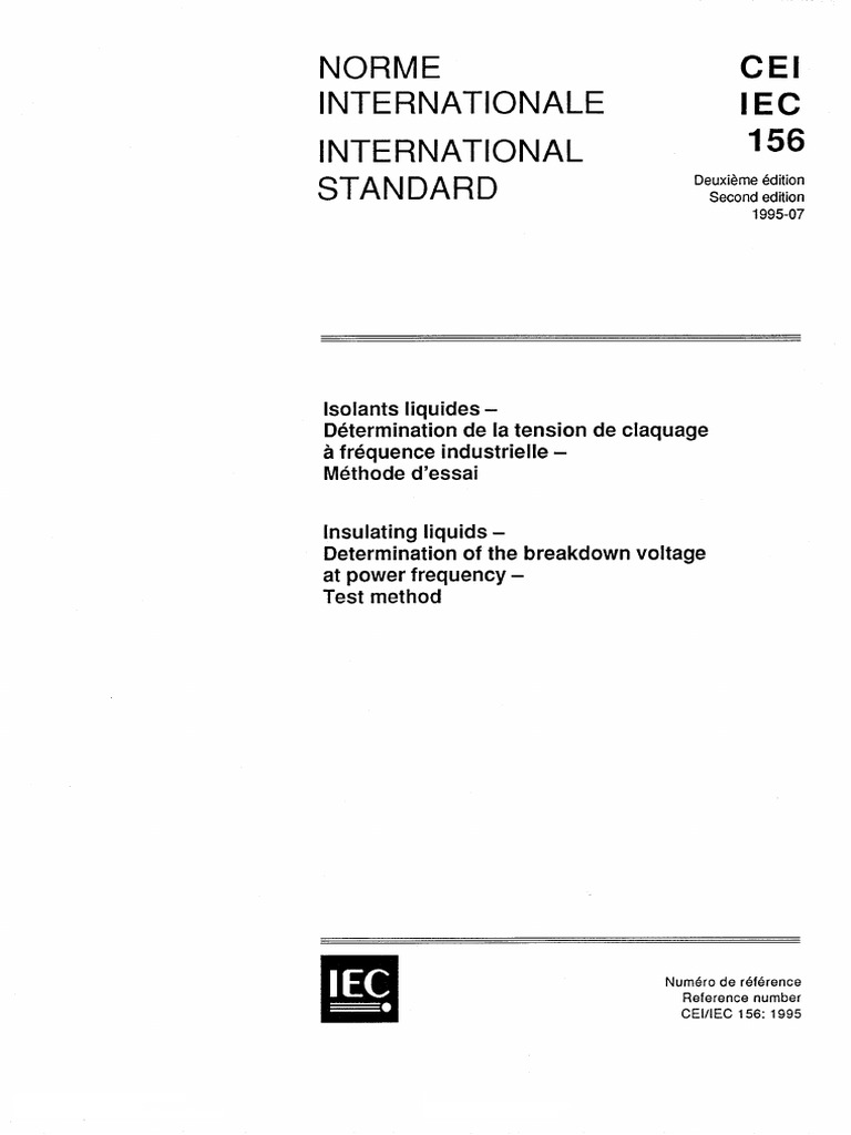 IEC 60156 Standard Overview | PDF | International Electrotechnical ...
