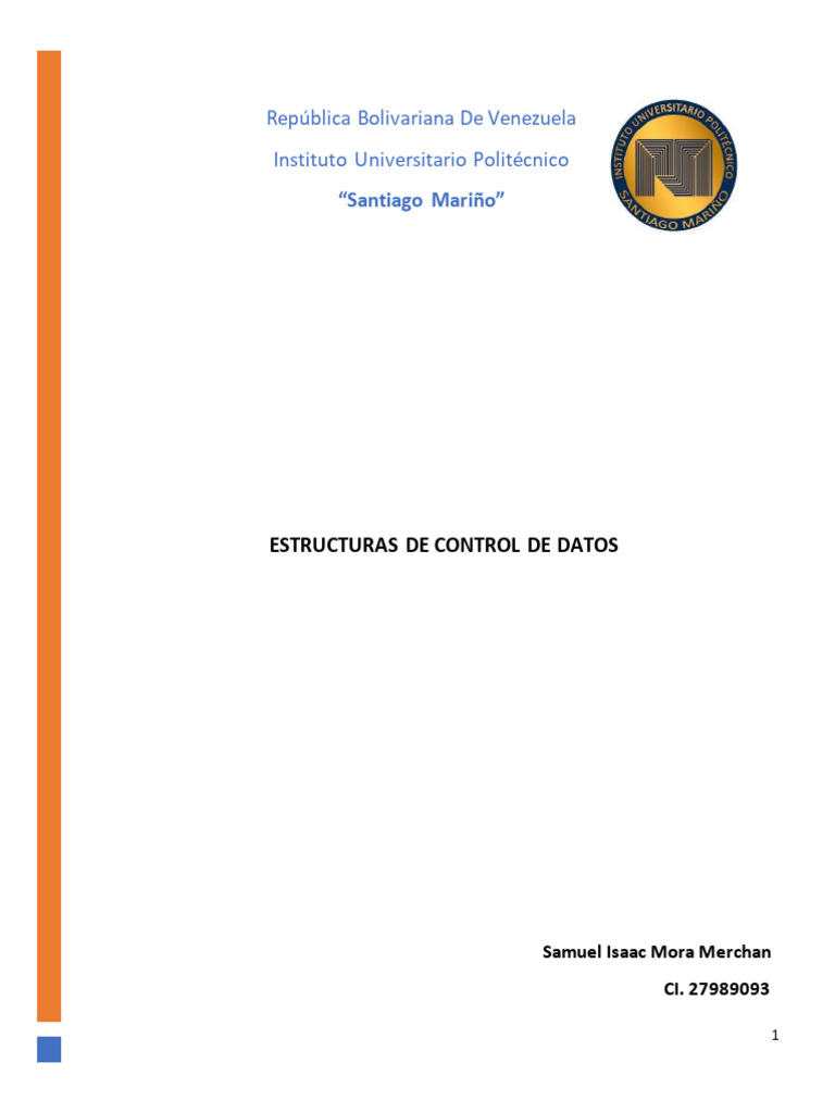 Estructuras De Control Y Datos En Programación Pdf Flujo De Control Ingeniería De Software
