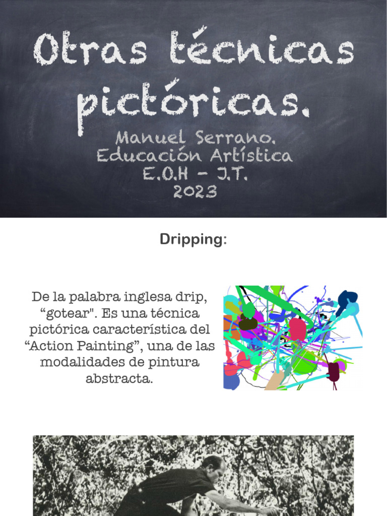 Técnicas Pictóricas en Educación Artística | PDF | Pinturas | Modernidad
