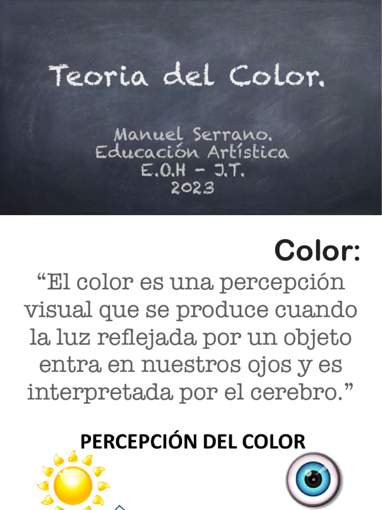 Teoría del Color en Educación Artística | PDF | Color | Procesamiento ...