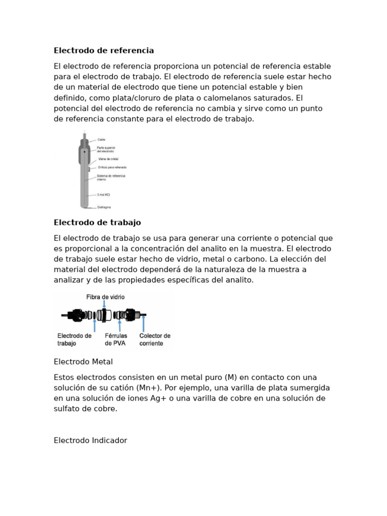 Electrodo de Referencia | PDF | Electrodo | Electricidad