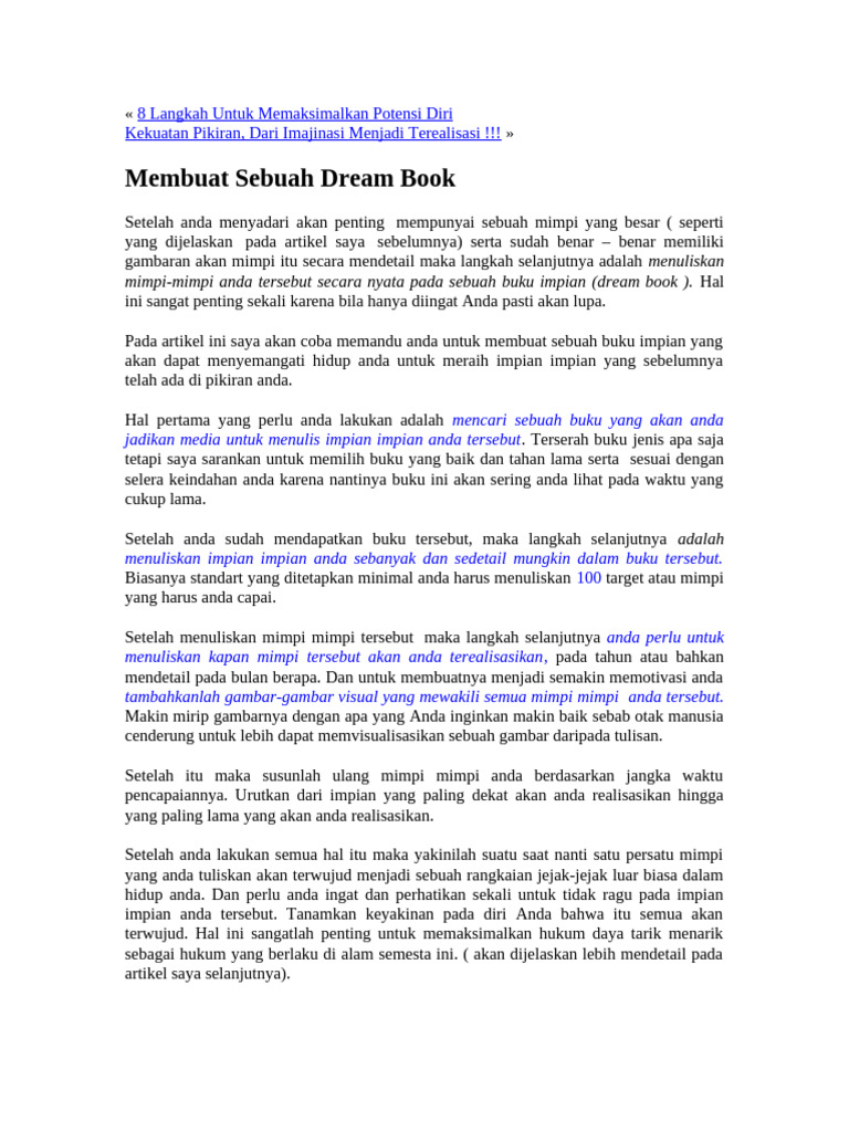 Nuansa Langkah Menulis Impian | PDF