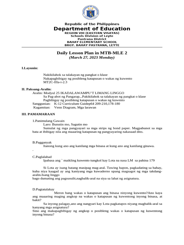 DLP-MTB-Q3-WEEK-7-mARCH-27-312023 | PDF