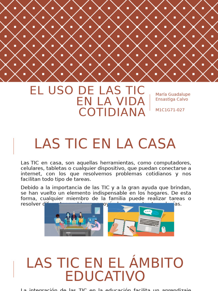 El Uso de Las Tic en La Vida Cotidiana | PDF