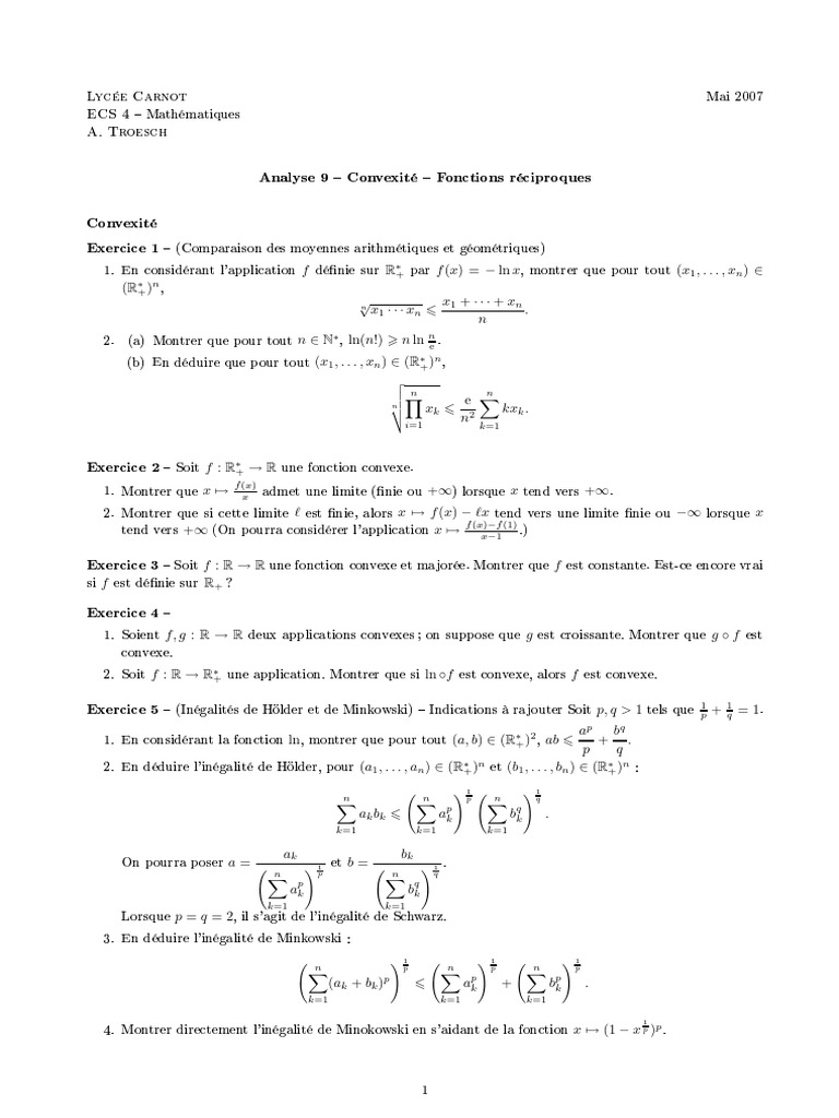 Advanced Math Theorems & Proofs | PDF