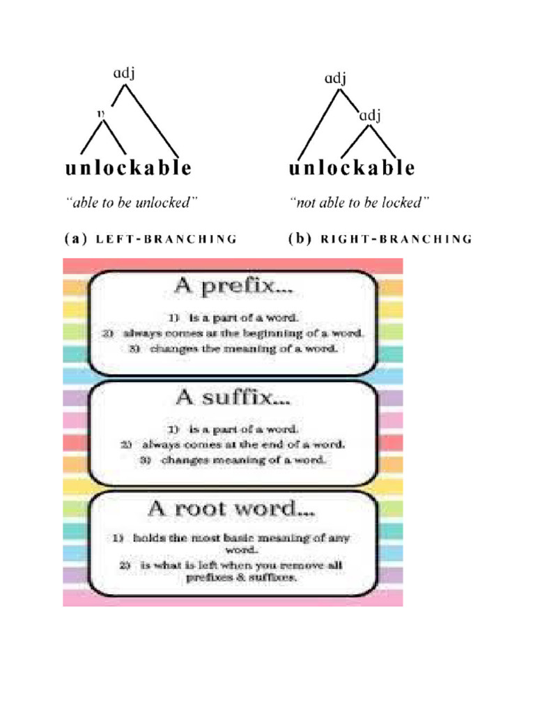 Deconstructing Complex Suffix Words | PDF