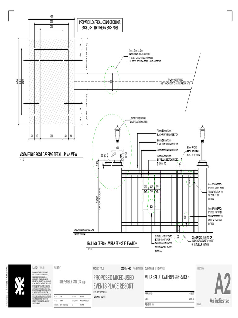 A2-Vista Fence Detail | PDF