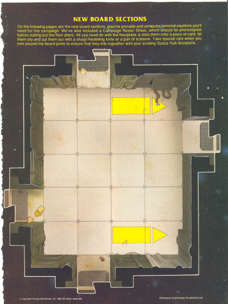 Warhammer 40k - Wh40k Universe - Space Hulk - Tiles & Counters I (1E) | PDF