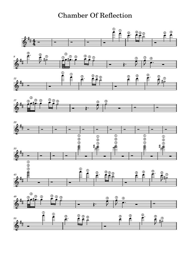 Chamber of Reflection Sax TN Lead | PDF