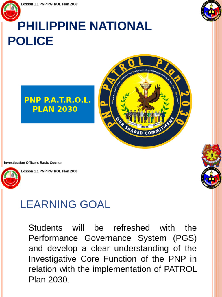 PNP Patrol Plan 2030 Overview | PDF | Governance | Police