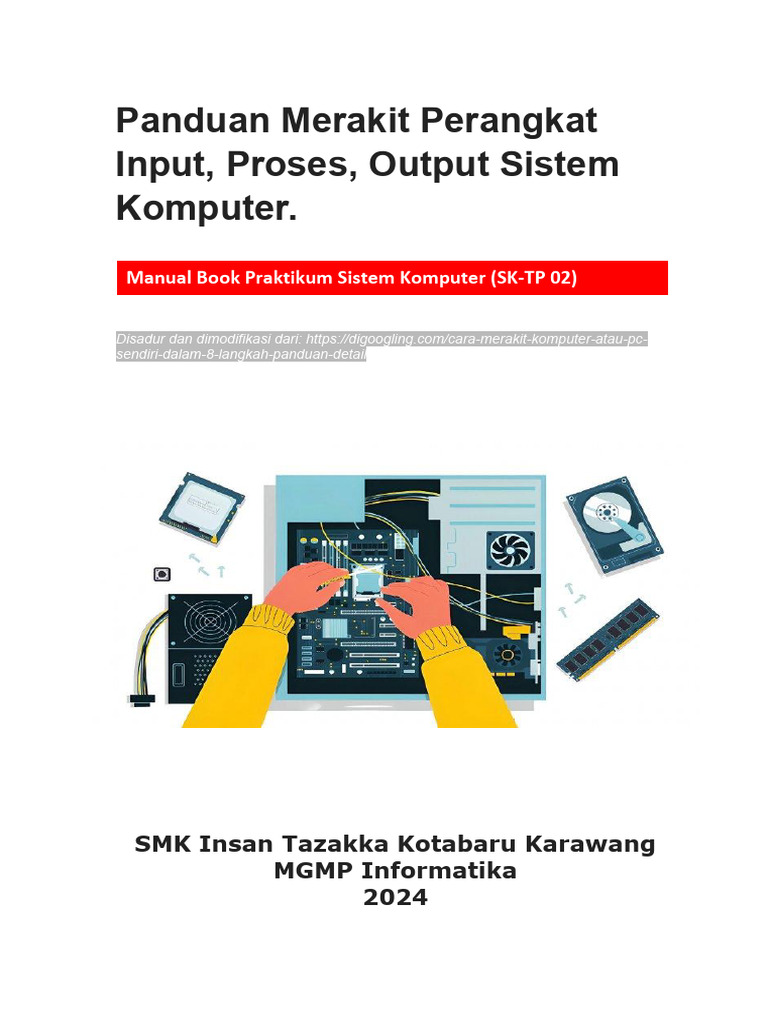 Panduan Merakit Perangkat Input SMK IT | PDF