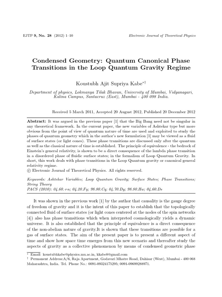 Kabe | PDF | General Relativity | Spacetime