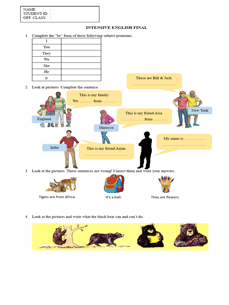 Intensive English Final | PDF