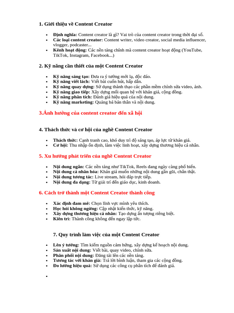 Content Creator | PDF