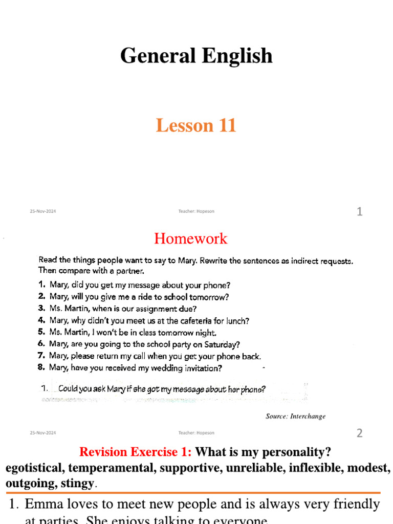 S3 Lesson 11 | PDF