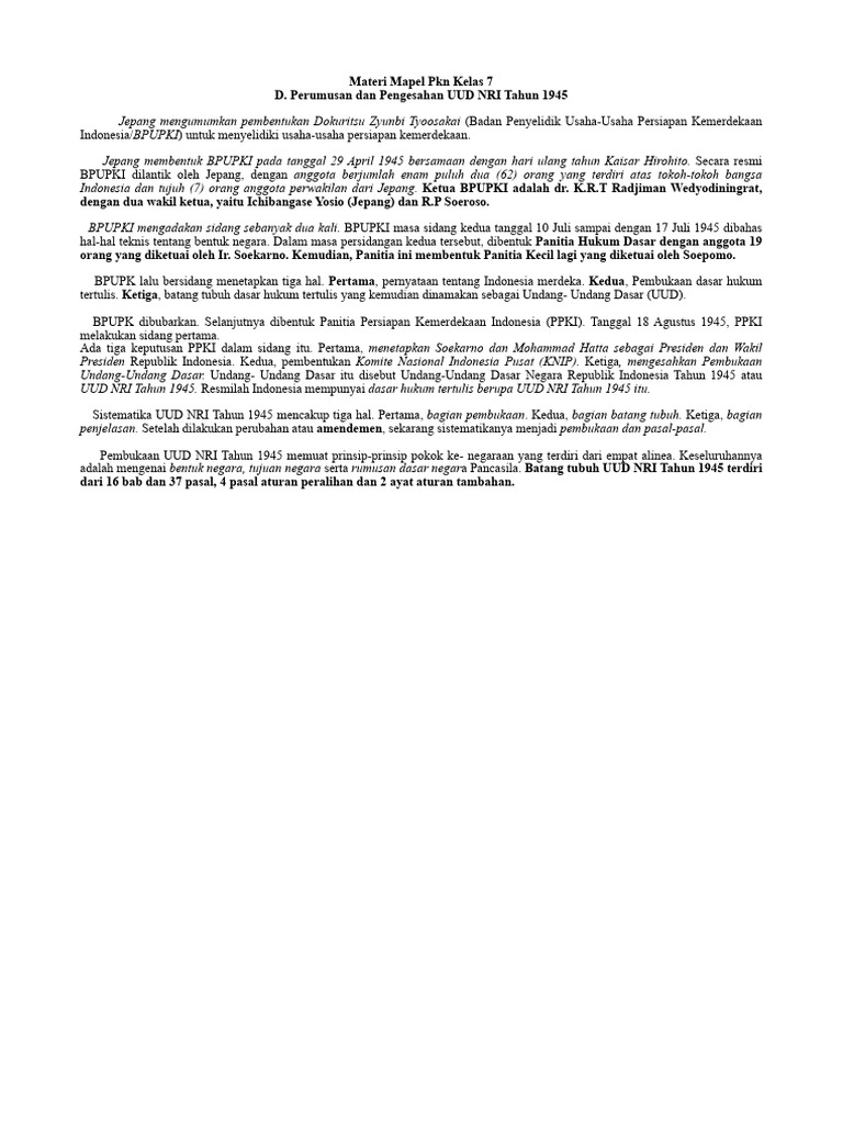 Materi Bab 2 K7 | PDF