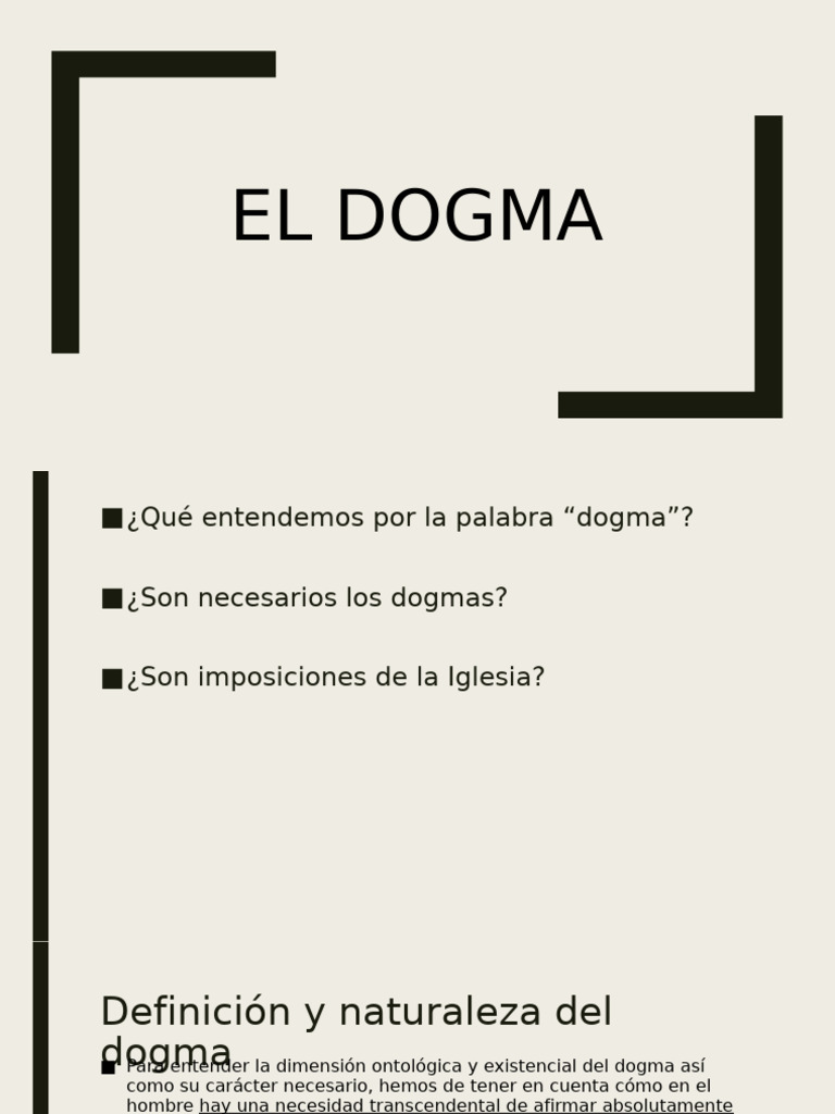 Definición y naturaleza del dogma | PDF | Verdad | Dogma