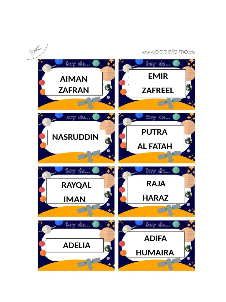Label nama murid | PDF