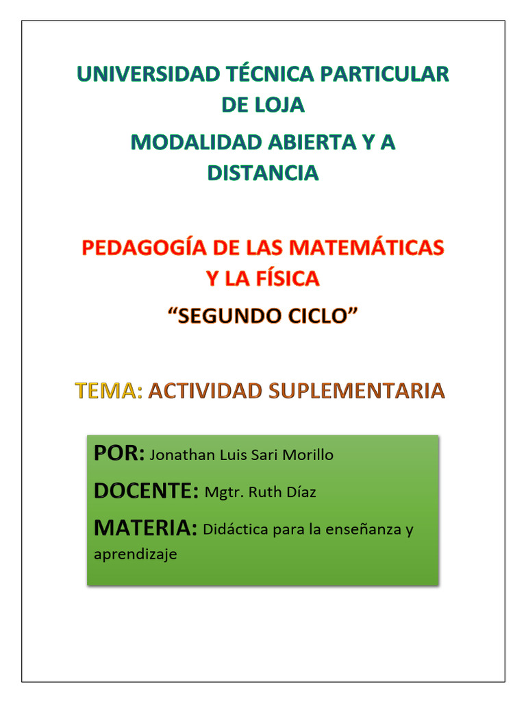 Estrategias Didácticas de Jonathan Sari | PDF | Enseñando | Aprendizaje