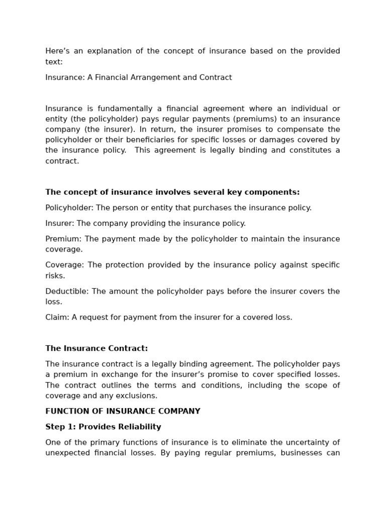 Business Law Explanation | PDF | Insurance | Insurance Policy