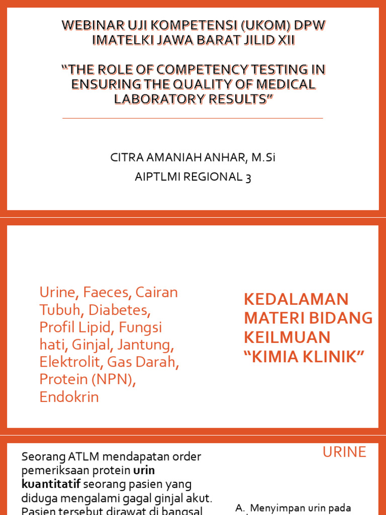 Materi Webinar Uji Kompetensi (Ukom) DPW Imatelki | PDF