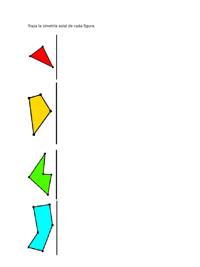 Simetría Axial en Figuras | PDF