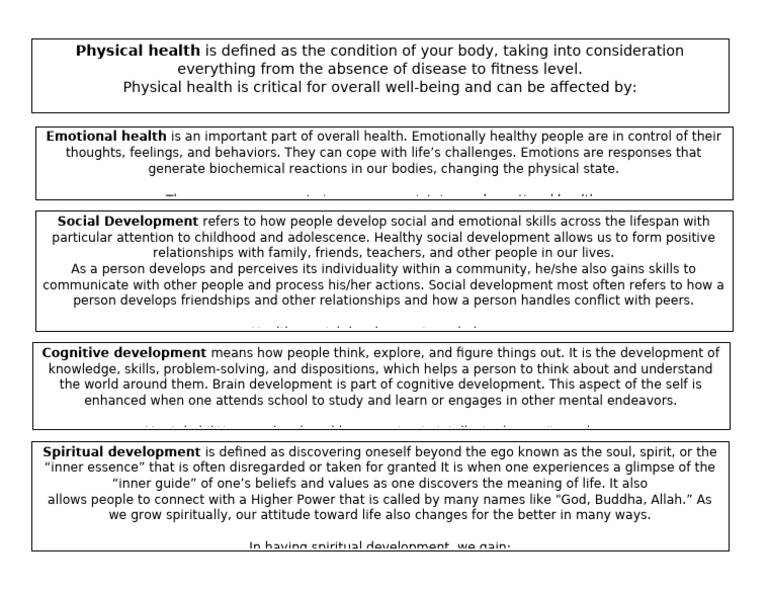 Understanding Cognitive and Emotional Growth | PDF | Self Concept ...