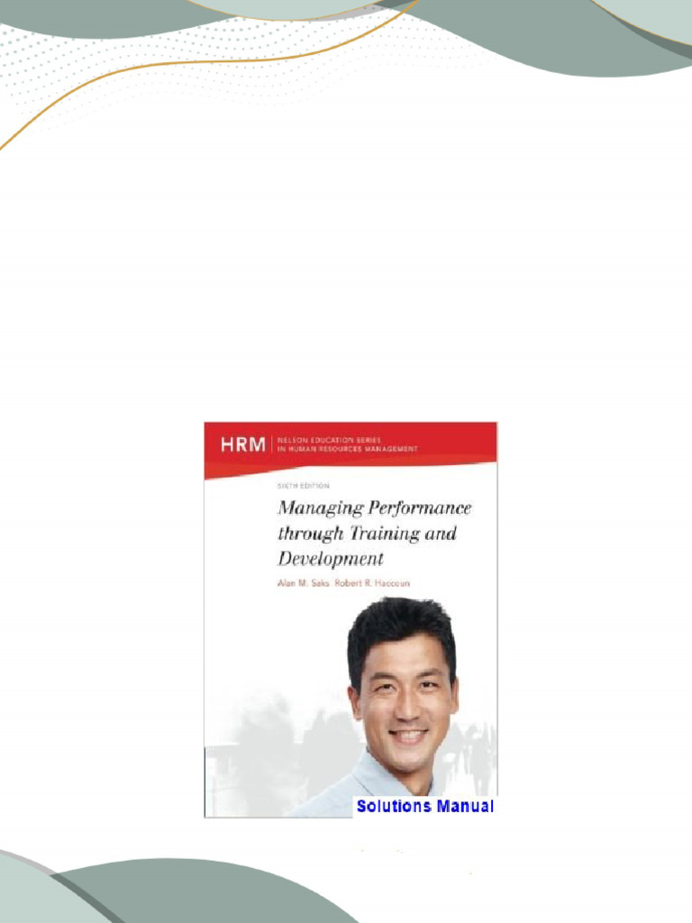 PDF Managing Performance through Training and Development 6th Edition ... PDF Managing Performance through Training and Development 6th Edition ...