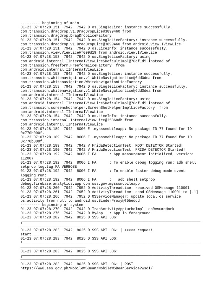 sss_log_01_23_2025_07_07_28 | PDF | Software Engineering | System Software