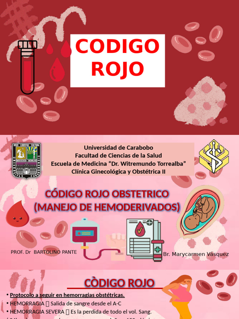 Codigo Rojo Go Marycarmen Vasquez | PDF | Choque (circulatorio ...
