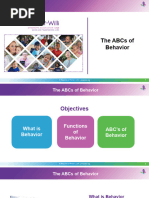 ABC Checklist for Behavior Assessment | PDF | Behavior | Attention