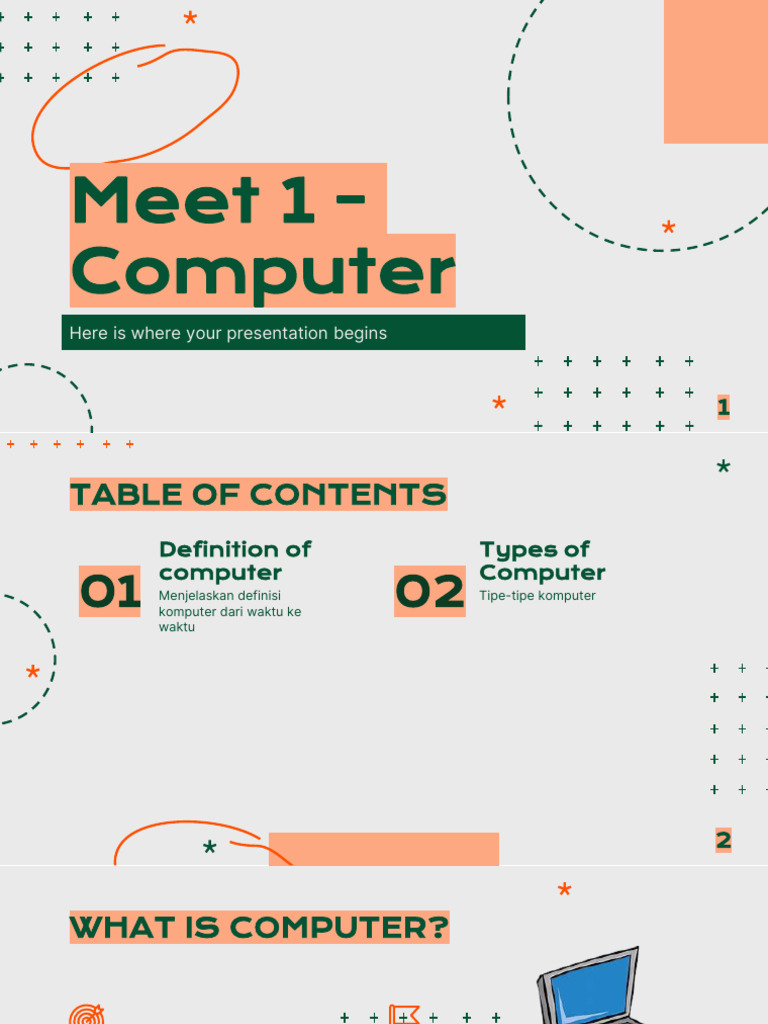 Meet 1 - Introduction Computer | PDF