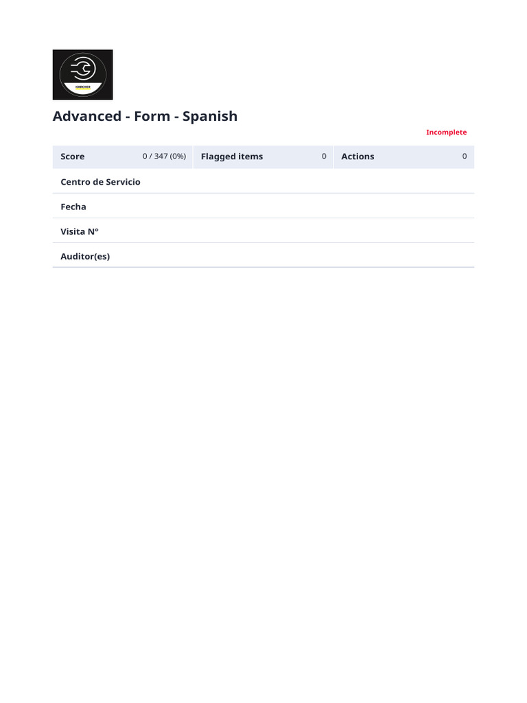 Advanced Form Spanish | PDF