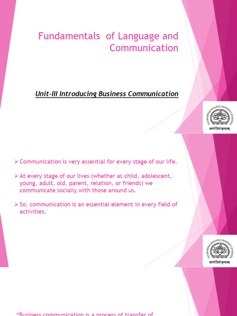 U 3 1 Introducing Business Communication | PDF | Communication ...