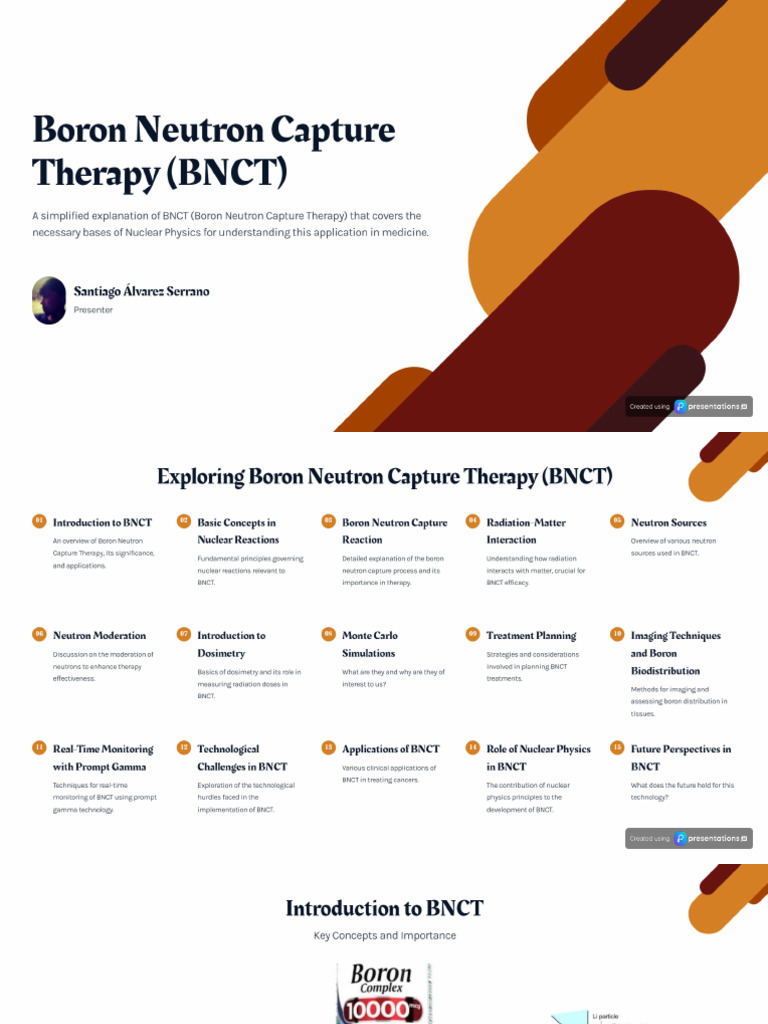 Introduction To BNCT and Basic Concepts in Nuclear Reactions | PDF