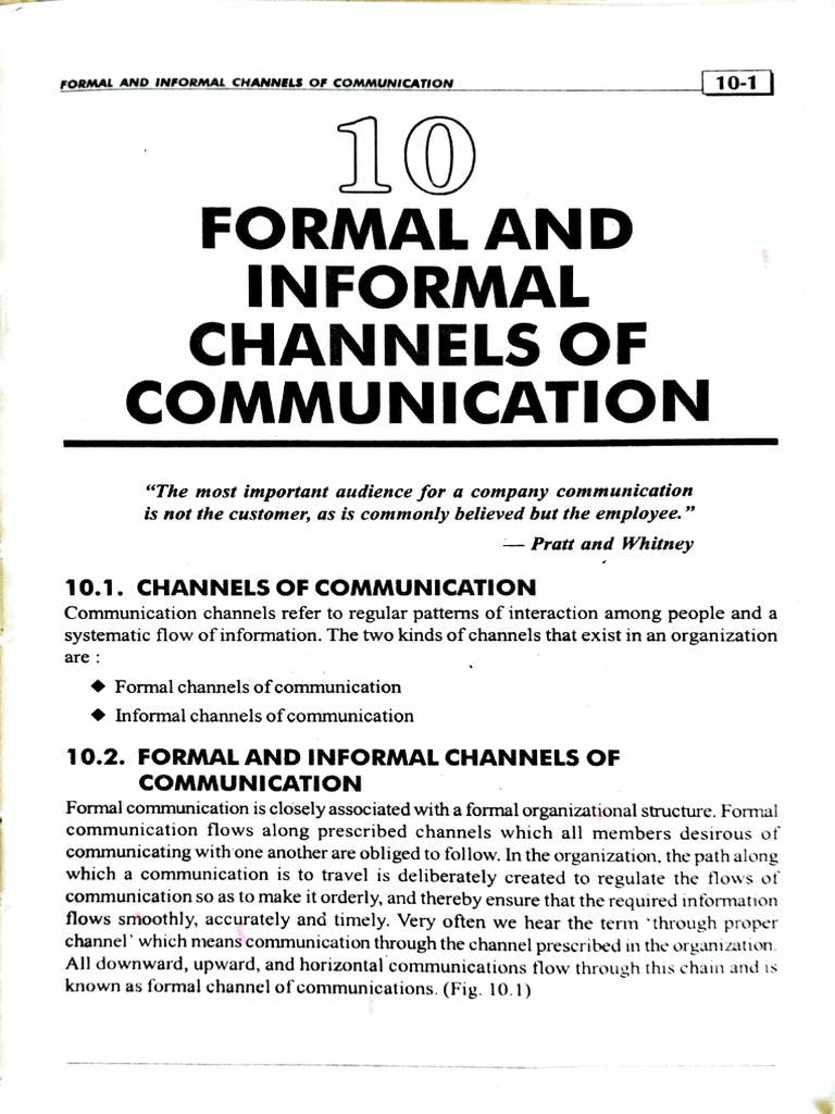 Communication Channels in Organizations | PDF | Communication | Information