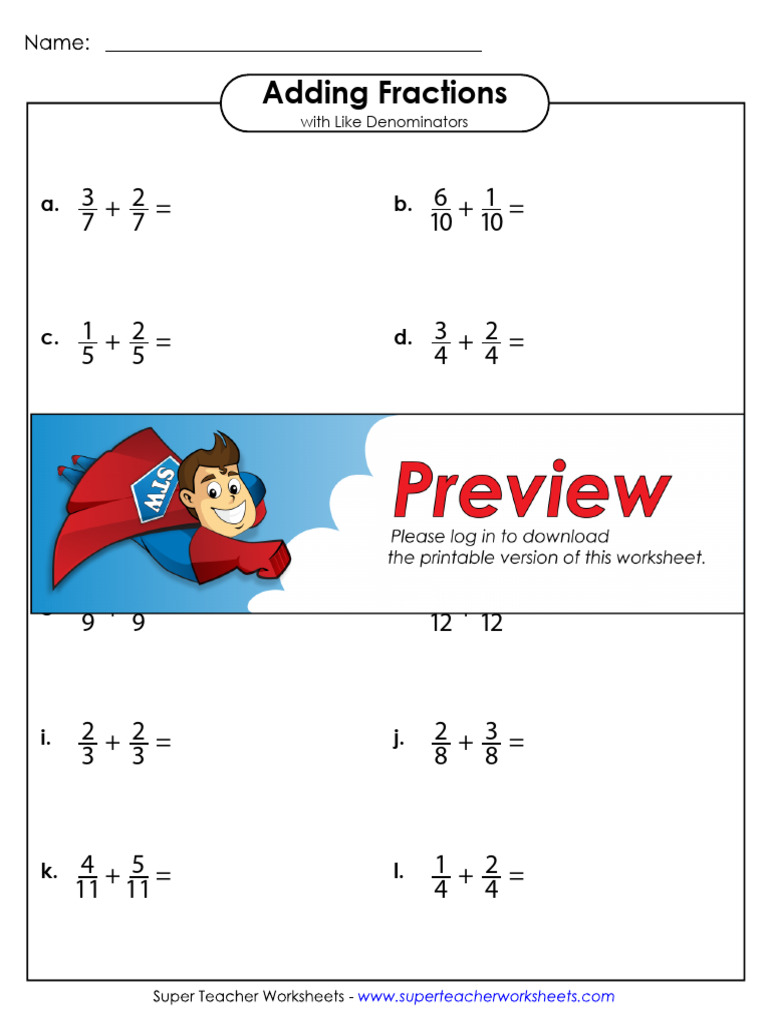 adding-fractions-like-denominators-horizontal | PDF