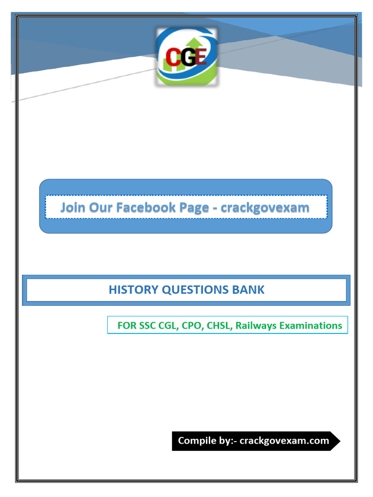 Free History Question Bank | PDF