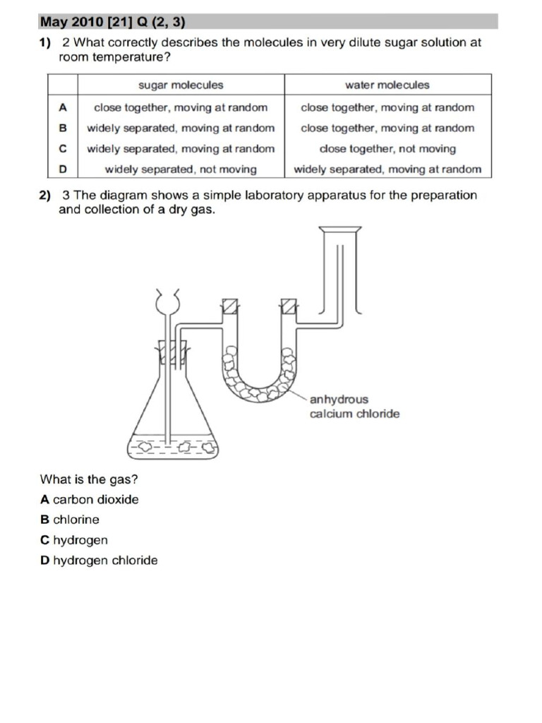 Chemistry Test | PDF