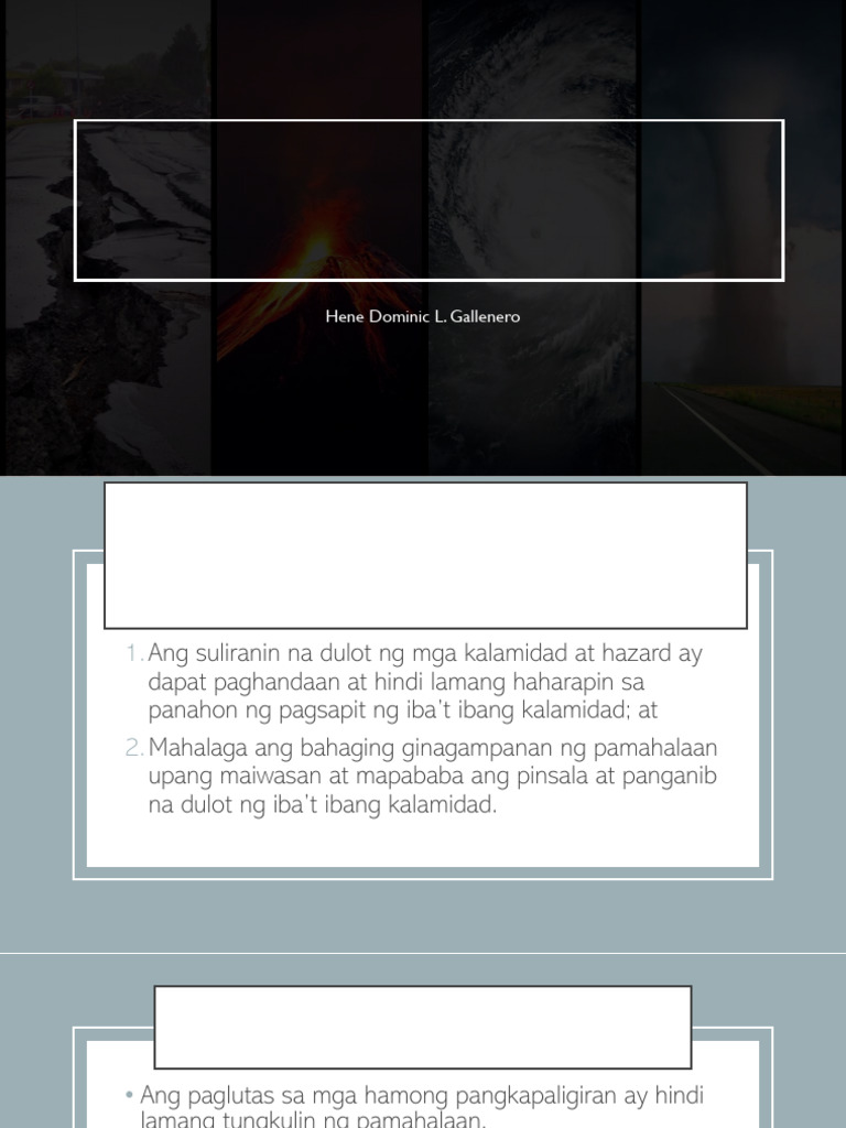Philippine Disaster Risk Reduction and Management Framework | PDF