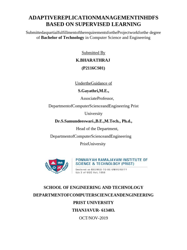Prist Project Front Page | PDF | Apache Hadoop | Computing