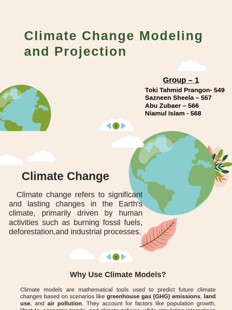 Climate Change Modeling Techniques | PDF | General Circulation Model ...