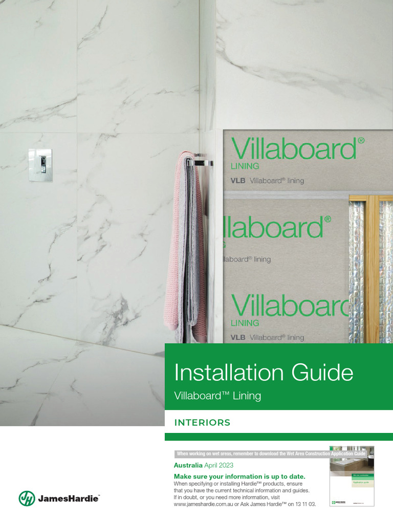 Villaboard Lining Installation Guide | PDF | Wall | Framing (Construction)