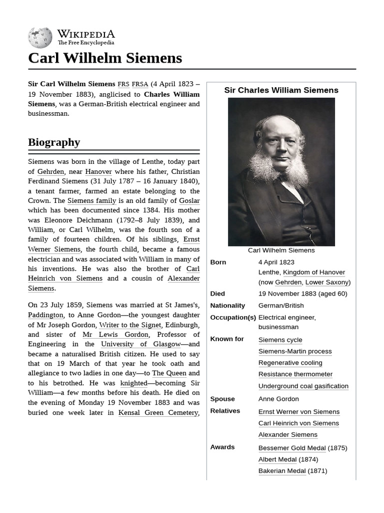 Carl_Wilhelm_Siemens | PDF