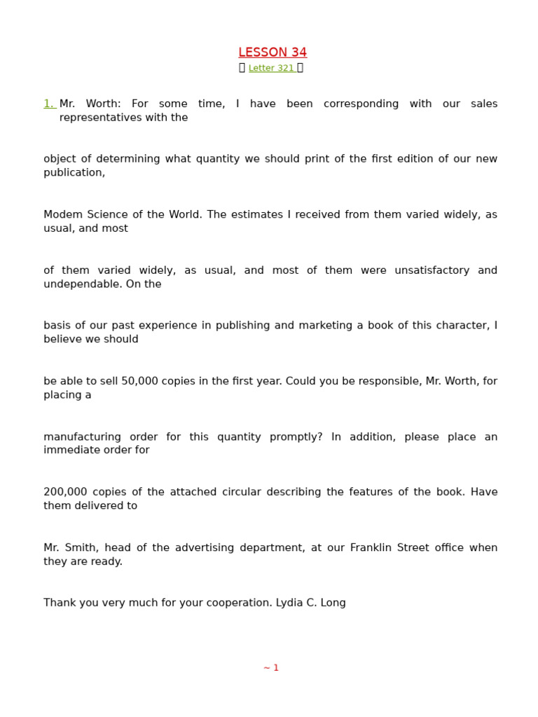 Lesson 34 | PDF | Books